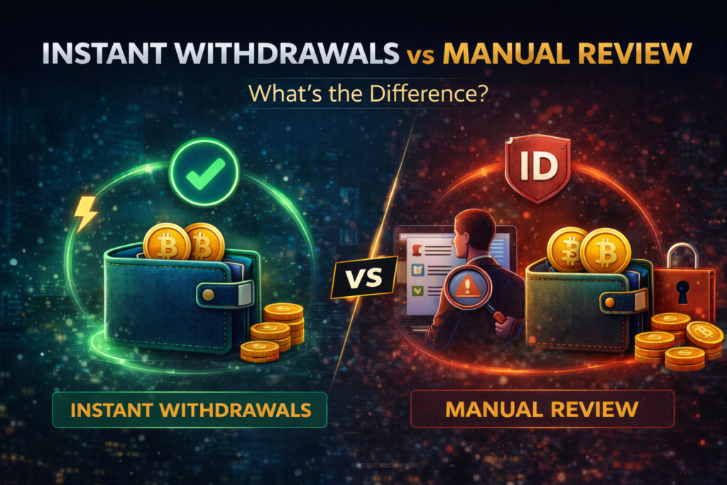 Instant Withdrawals vs Manual Review: What’s the Difference